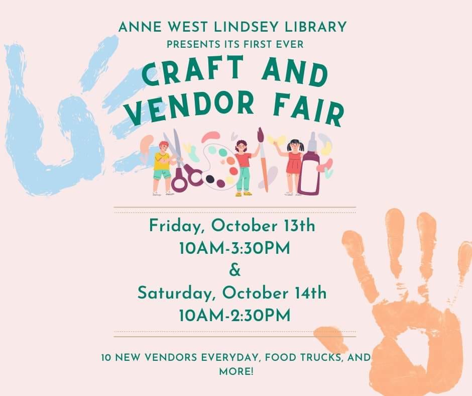 Anne West Lindsay Library Craft and Vendor Fair - visitSI