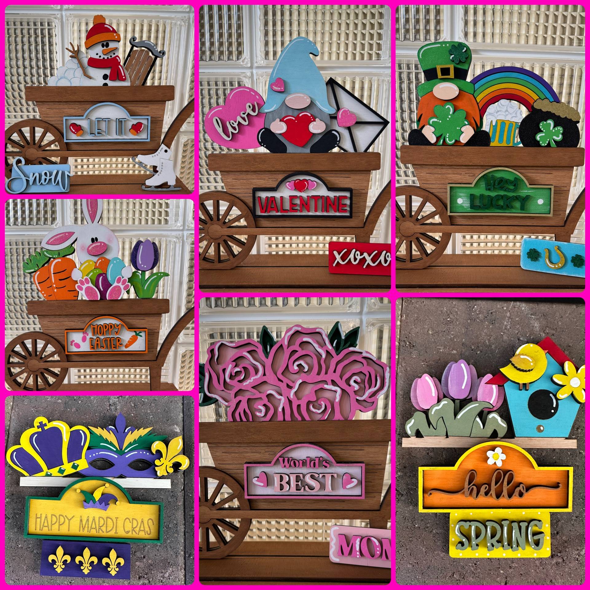 Wheelbarrow Interchangeable Paint Night - visitSI